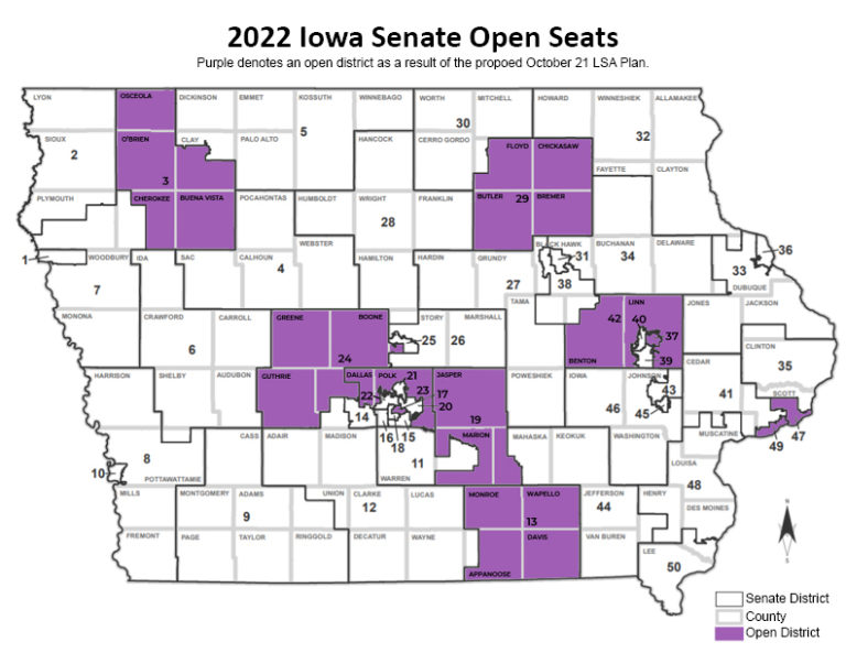 Iowa Legislative and Congressional Redistricting Map Analysis - Take 2 ...